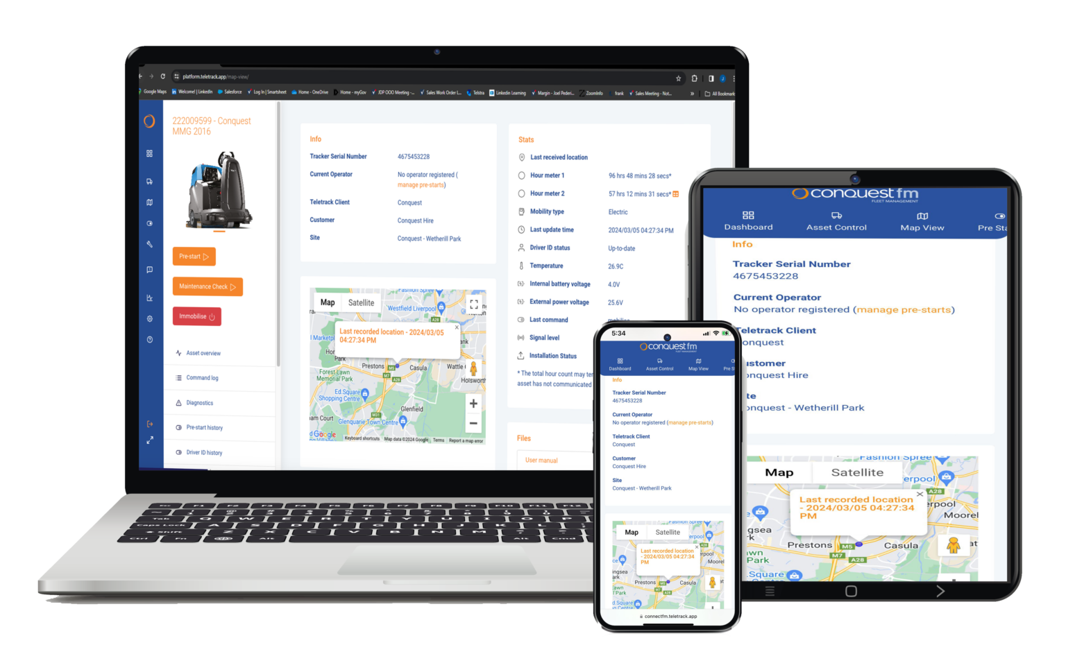 Conquest FM Portal for Comprehensive Fleet Management